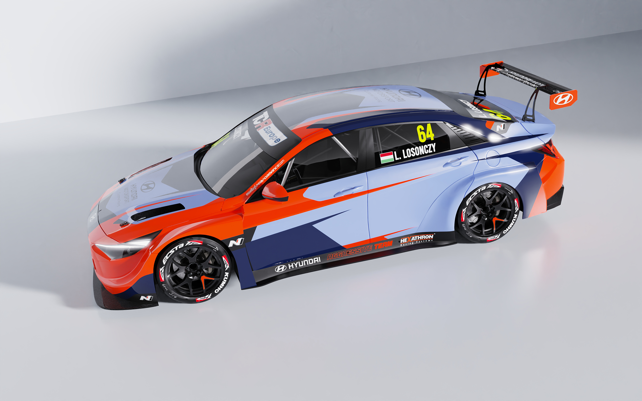 TCR Livery Design - Aggressive Team Italia Hyundai Elantra