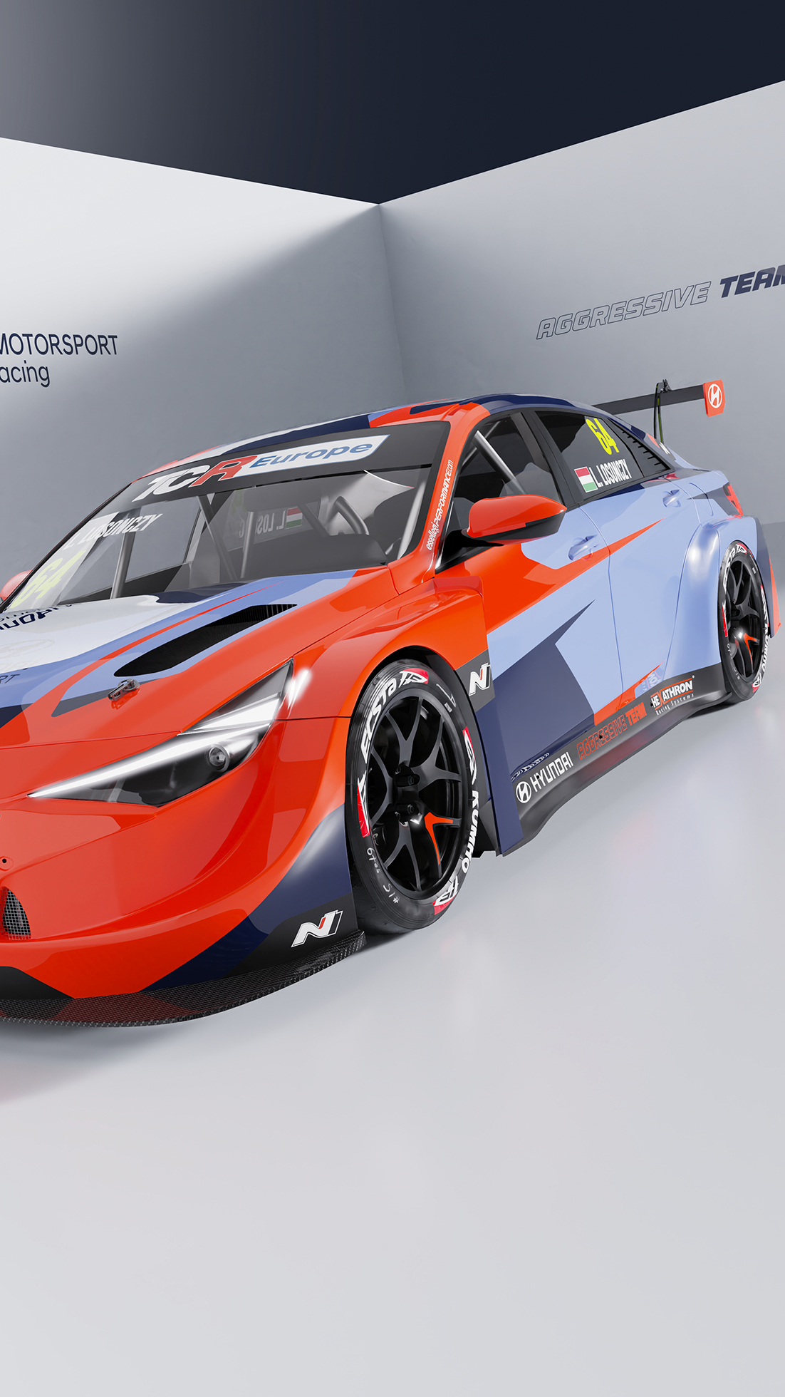 TCR Livery Design - Aggressive Team Italia Hyundai Elantra